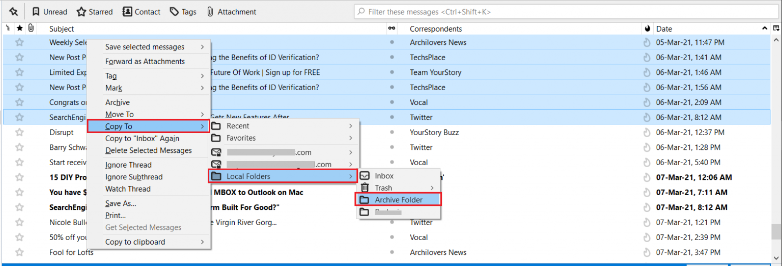 Copy Thunderbird Emails to Flash Drive - Instant Solution - QuickData
