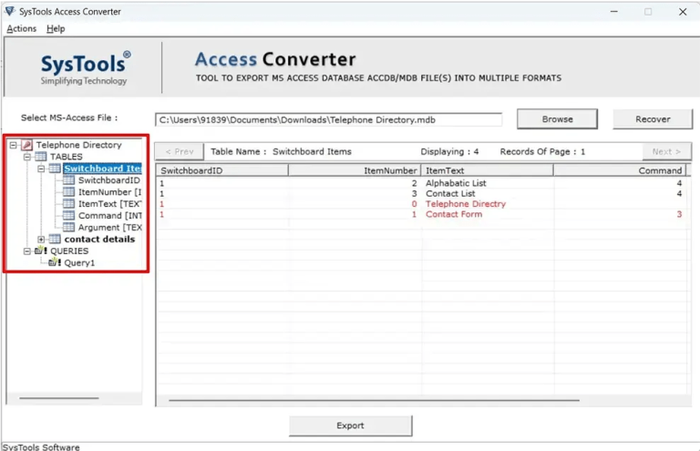 Access to CSV Conversion using perfect methods